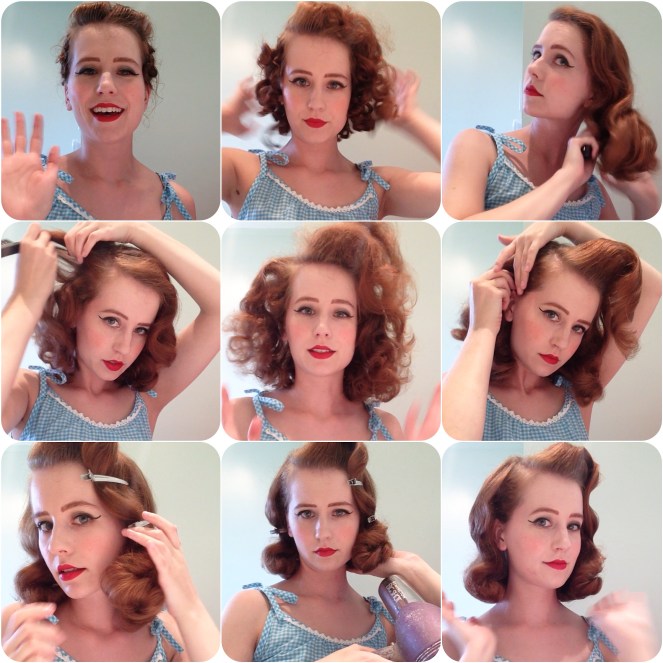 Tutorial: Pin curls part 2 – the brush out – Miss Hero Holliday